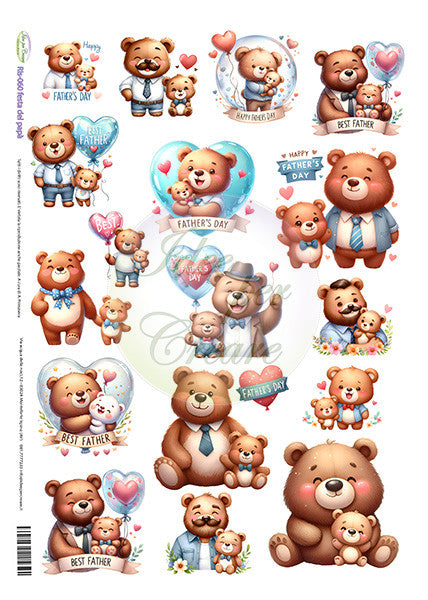 Carta Riso A3 Idee Per Creare Festa del Papà – Gogolandia