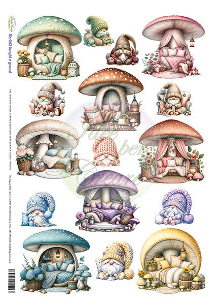 Carta Riso A3 Idee Per Creare Funghi e Gnomi – Gogolandia